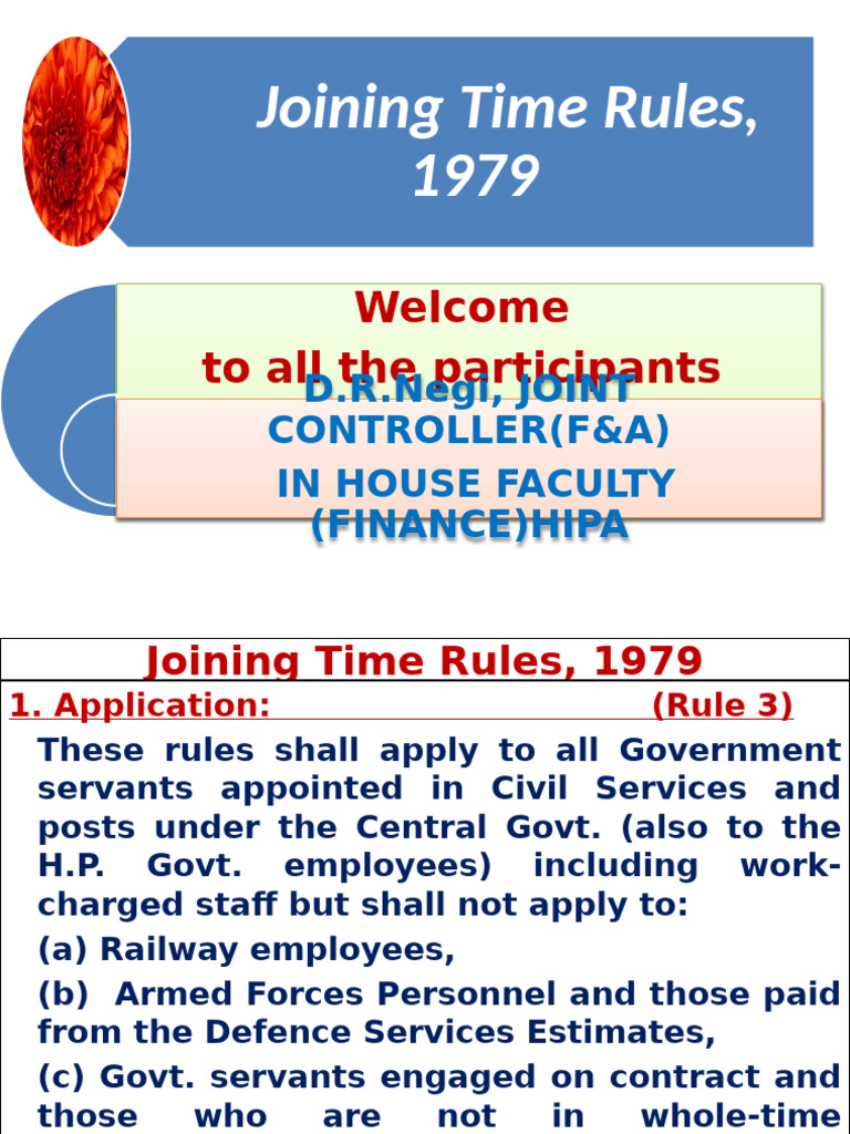 Joining Time Rules, 1979 | PDF | Economies | Justice
