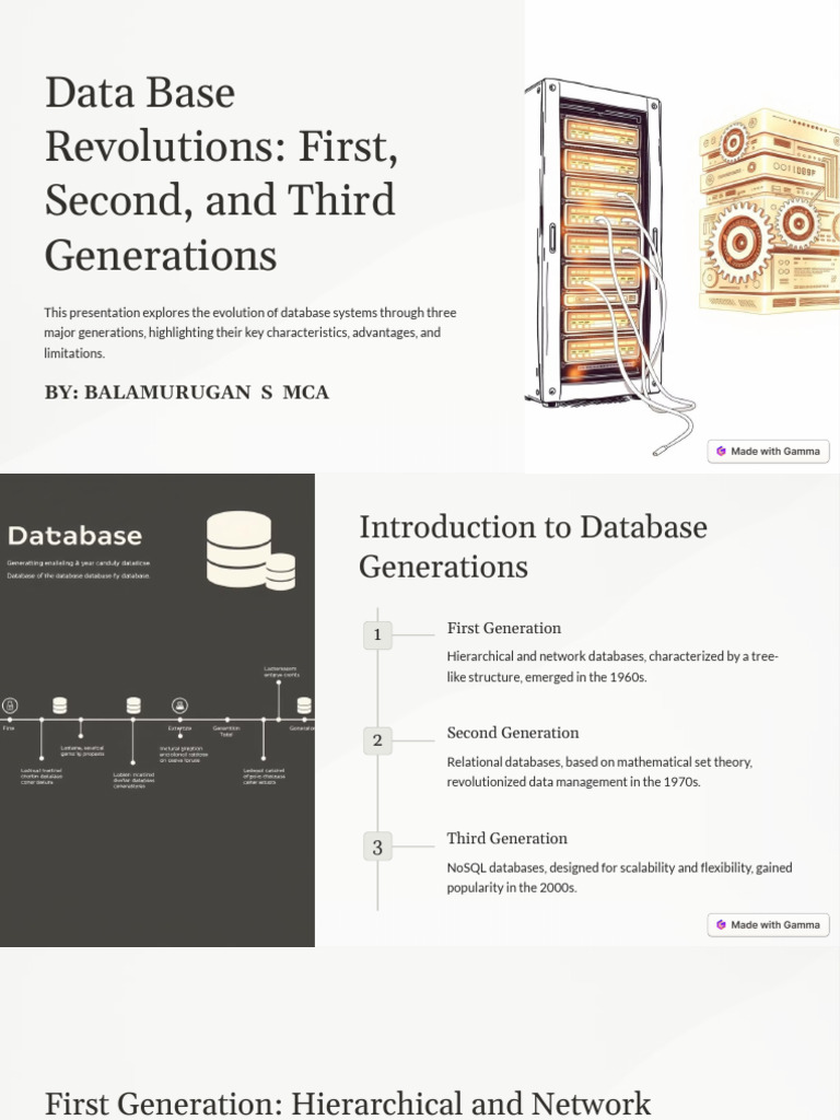 Evolution of Database Generations | PDF | No Sql | Databases