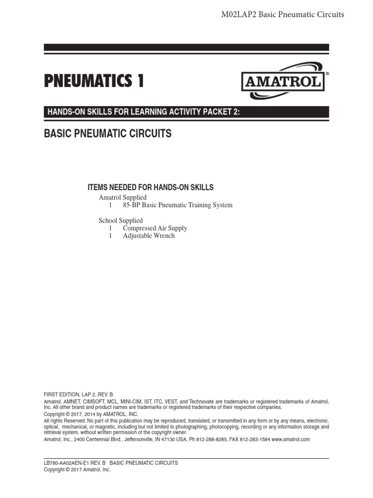 M02LAP2 Basic Pneumatic Circuits | PDF | Valve | Gas Technologies