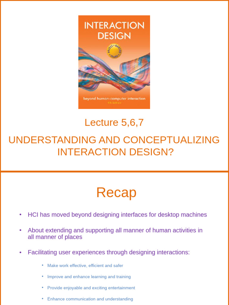 Lecture 5,6,7 Understanding and Conceptualizing Interaction | PDF | Graphical User Interfaces ...