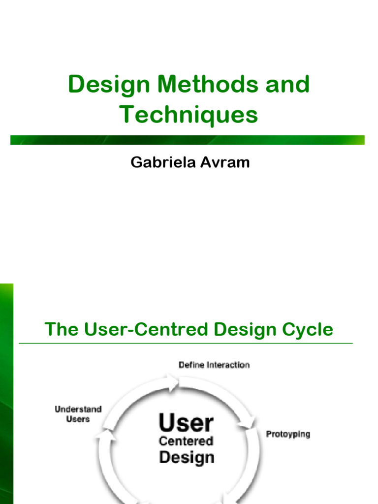 6 Design Methods and Techniques | PDF | Prototype | Design