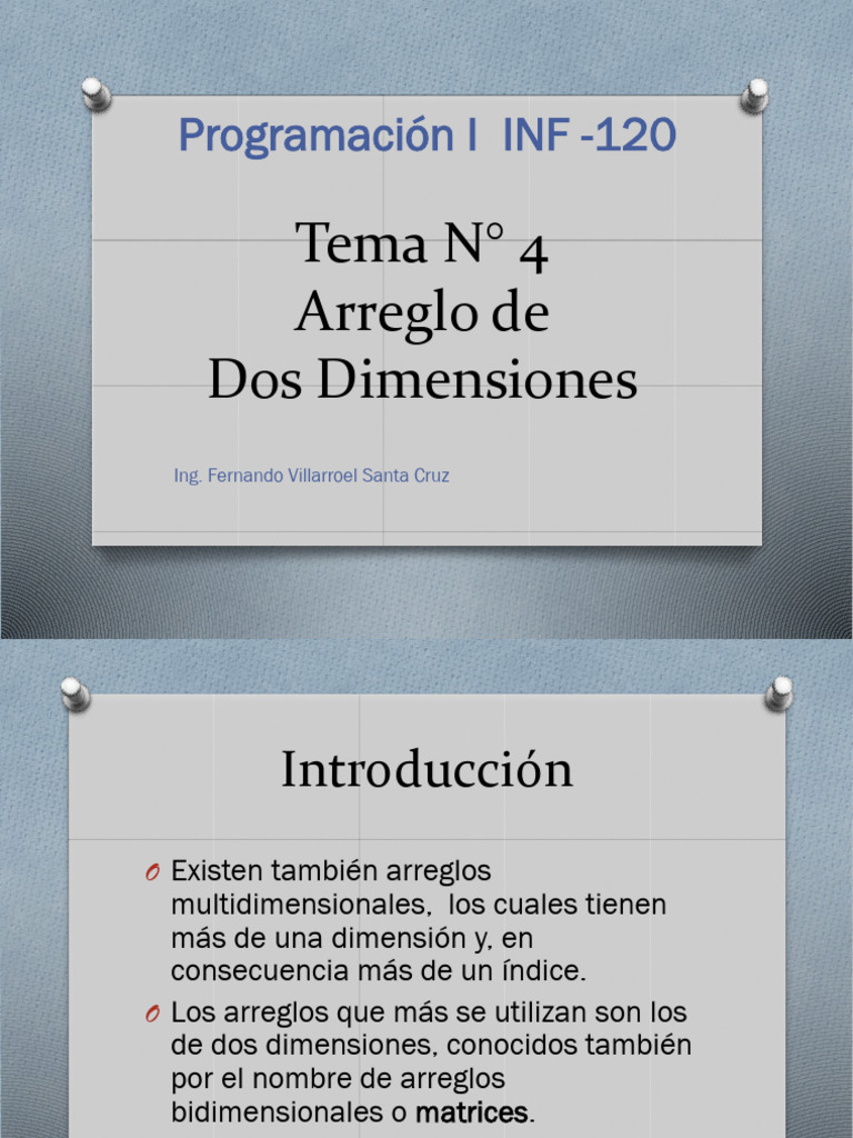 Arreglos Bidimencionales MATRICES (1) | PDF | Matemáticas | Conceptos matemáticos