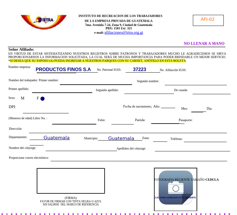 Boleta para tramite digital IRTRA -PROFISA | PDF