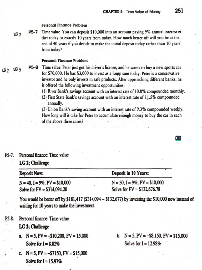 Time Value Slide Solution | PDF
