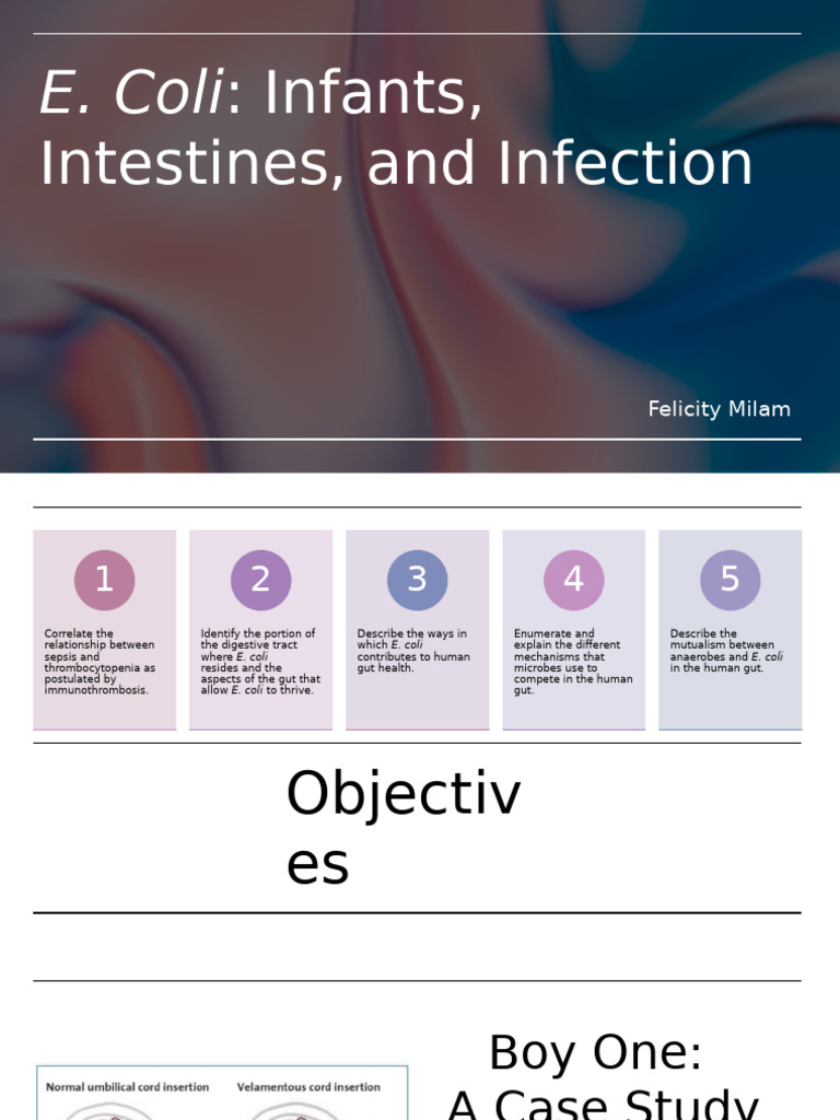 E. Coli-Infants, Intestines, and Infection - REVISED | PDF ...