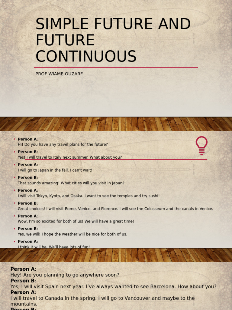 Simple Future and Future Continuous | PDF | Syntax | Linguistic Morphology