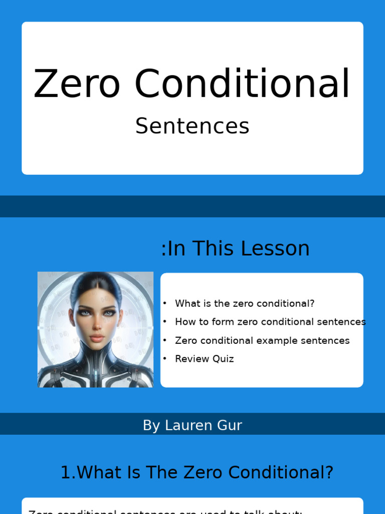 Zero Conditional LG - PowerPoint Lesson | PDF | Sentence (Linguistics ...