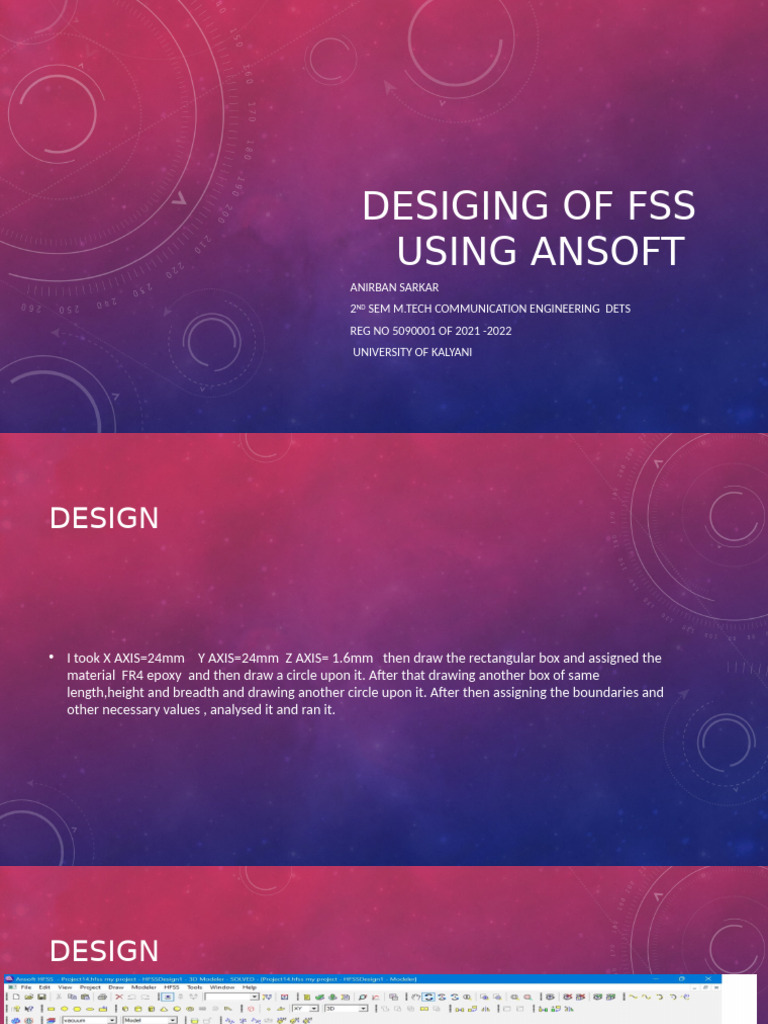 DESIGING OF FSS USING ANSOFT | PDF