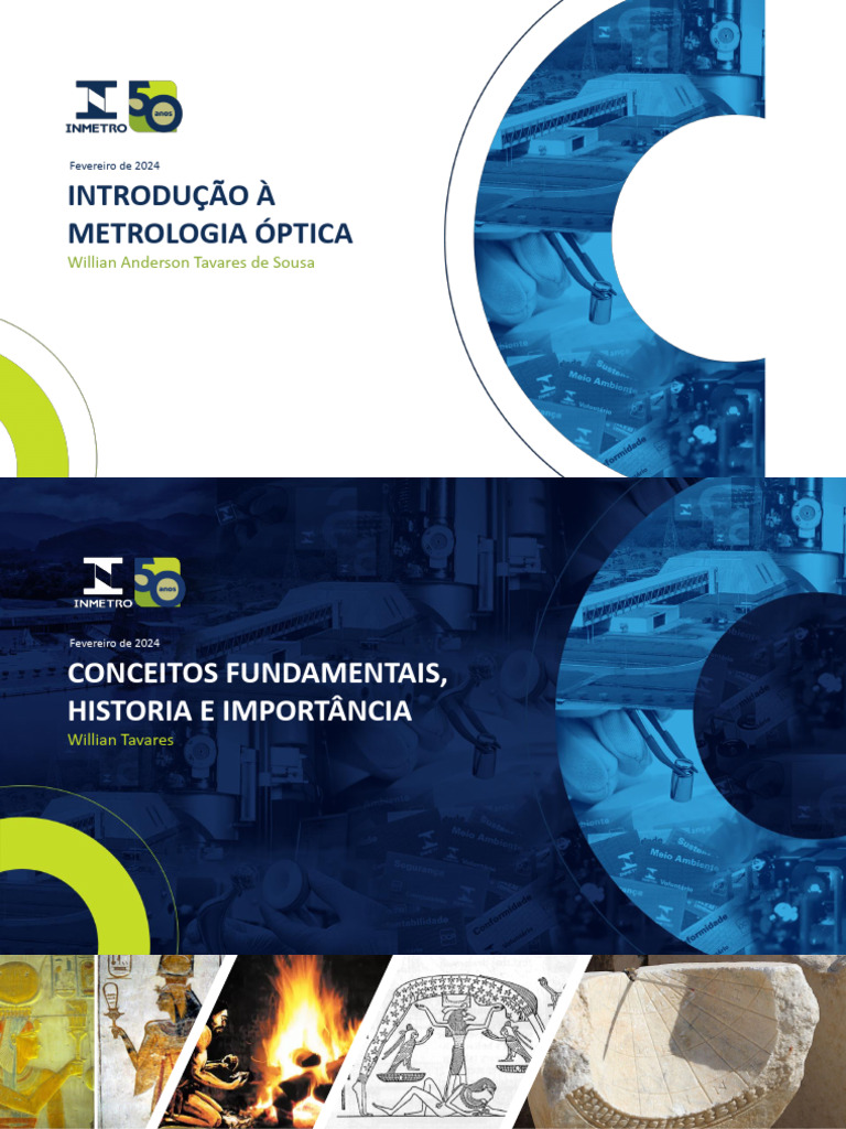 História Da Metrologia óptica Pdf Luz ótica