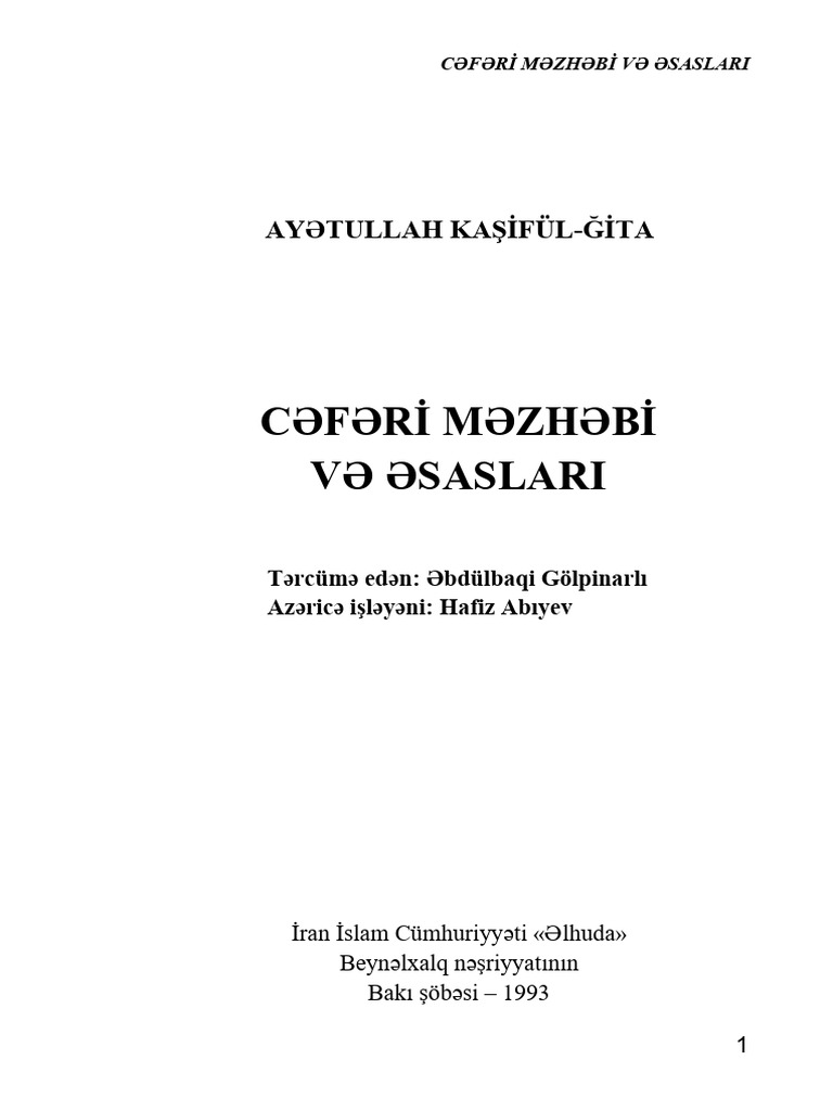 CEFERI-MEZHEBIVEESASLARI | PDF