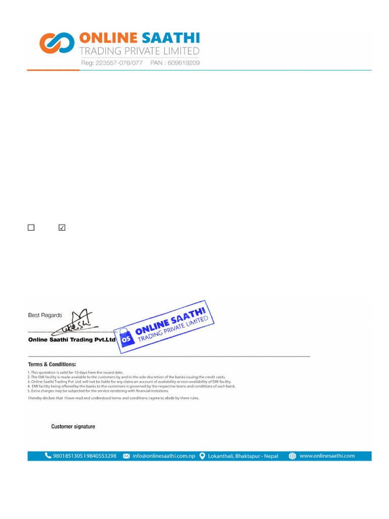 Emi Quotation Rohit Prasad Sah 20230410012509 325 | PDF