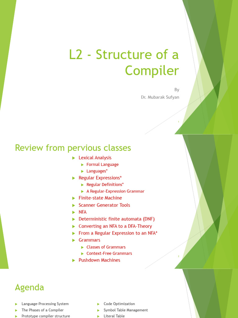 Compiler Structure Overview | PDF | Parsing | Compiler
