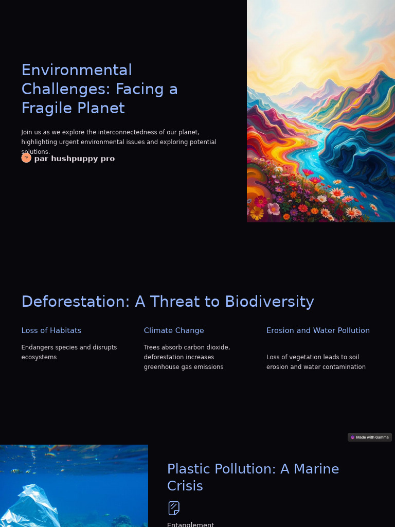 Environmental Challenges Facing A Fragile Planet | PDF