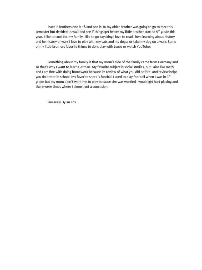 Freindly Letter | PDF