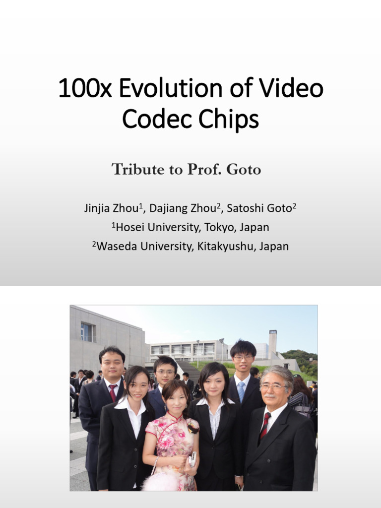 Evolution of video codec chips | PDF | Data Compression | Codec