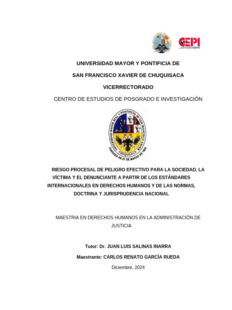 TESIS DISEÑO FINAL CARLOS RENATO GARCÍA RUEDA | PDF | Mandato | Ley ...