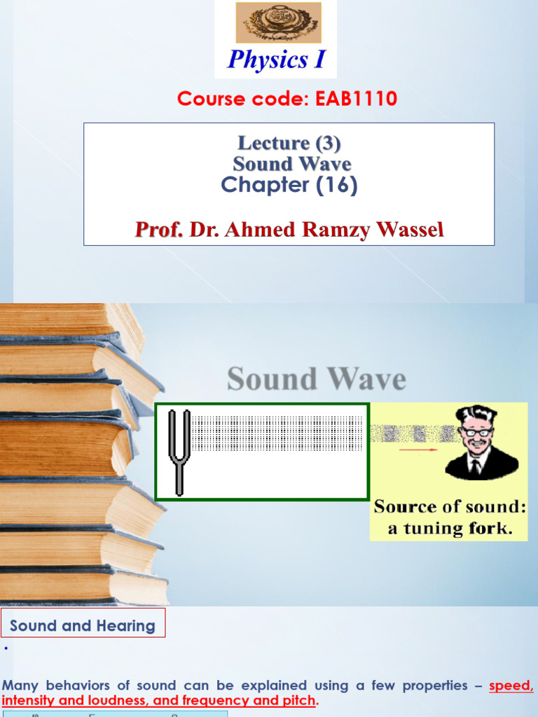 Lecture 3 Sound Wave | PDF | Sound | Waves