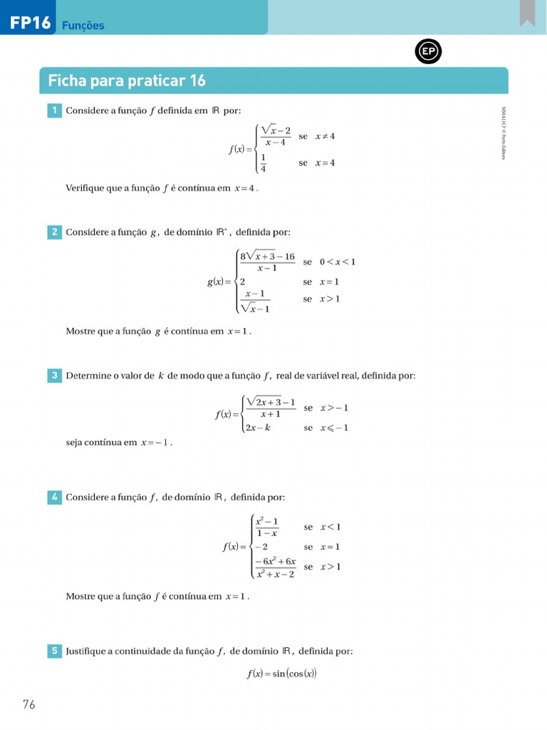 Caderno de Fichas - FP16 - 11 | PDF
