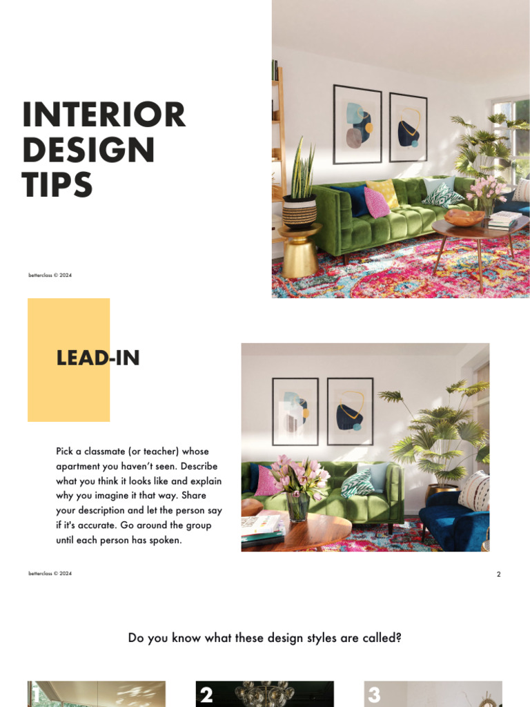 Top 5 Interior Design Tips Explained | PDF | Interior Design