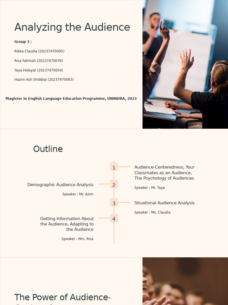Audience Analysis for Effective Speaking | PDF | Sexual Orientation ...
