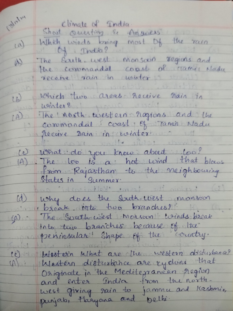 6th Class Notes | PDF