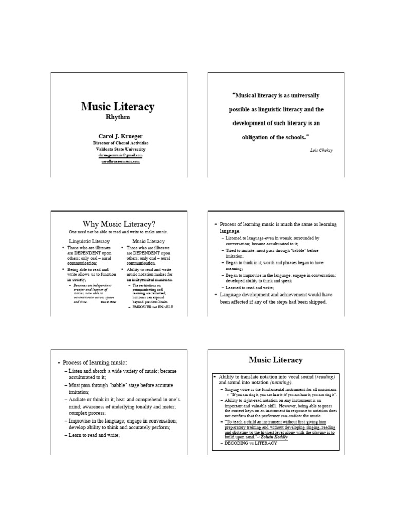 Power Point Rhythm Short 6 Slides PG | PDF