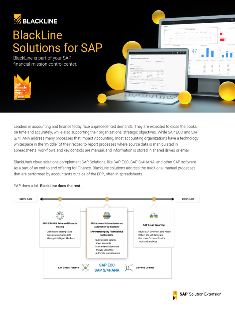 Blackline for Sap | PDF | Enterprise Resource Planning | Accounting