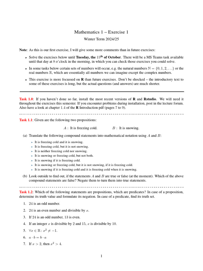 Ex_1 | PDF | Proposition | Syntax (Logic)