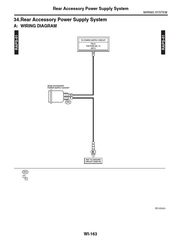 34 - Rear Accessory Power Supply System | PDF
