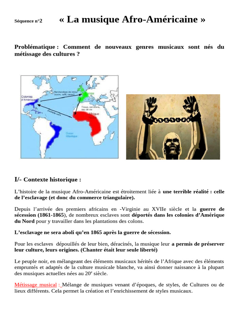 Évolution de la musique afro-américaine | PDF | Musique soul | Musique ...