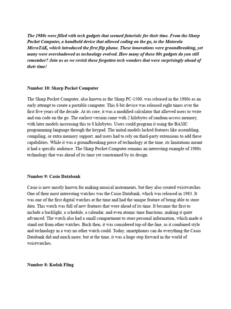 Forgotten 1980s Tech Gadgets That Were Surprisingly Ahead of Their Time ...