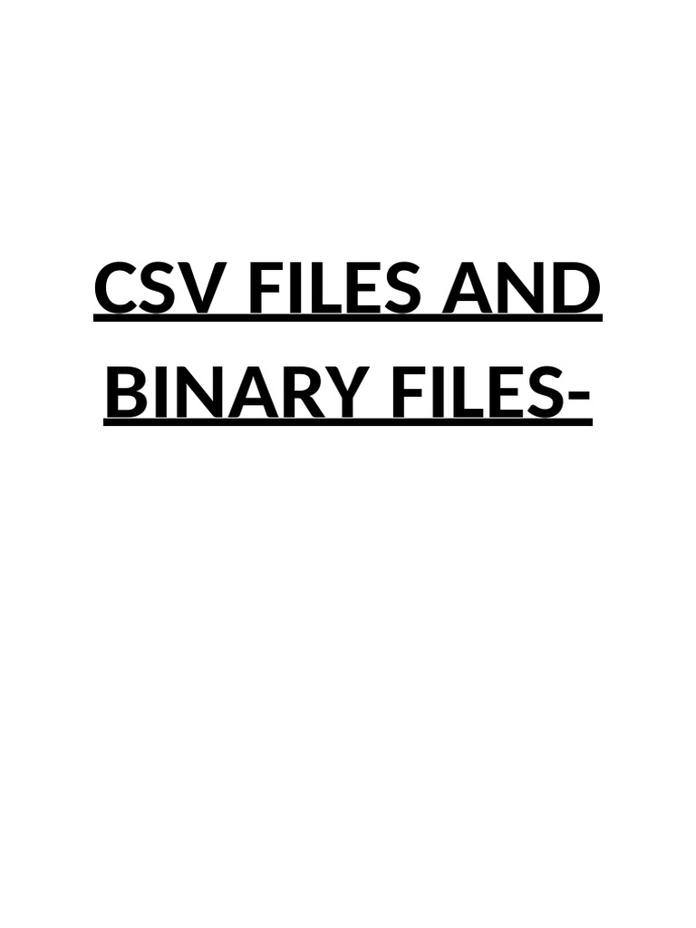 csv files | PDF | Comma Separated Values | Computer Programming csv files | PDF | Comma Separated Values | Computer Programming