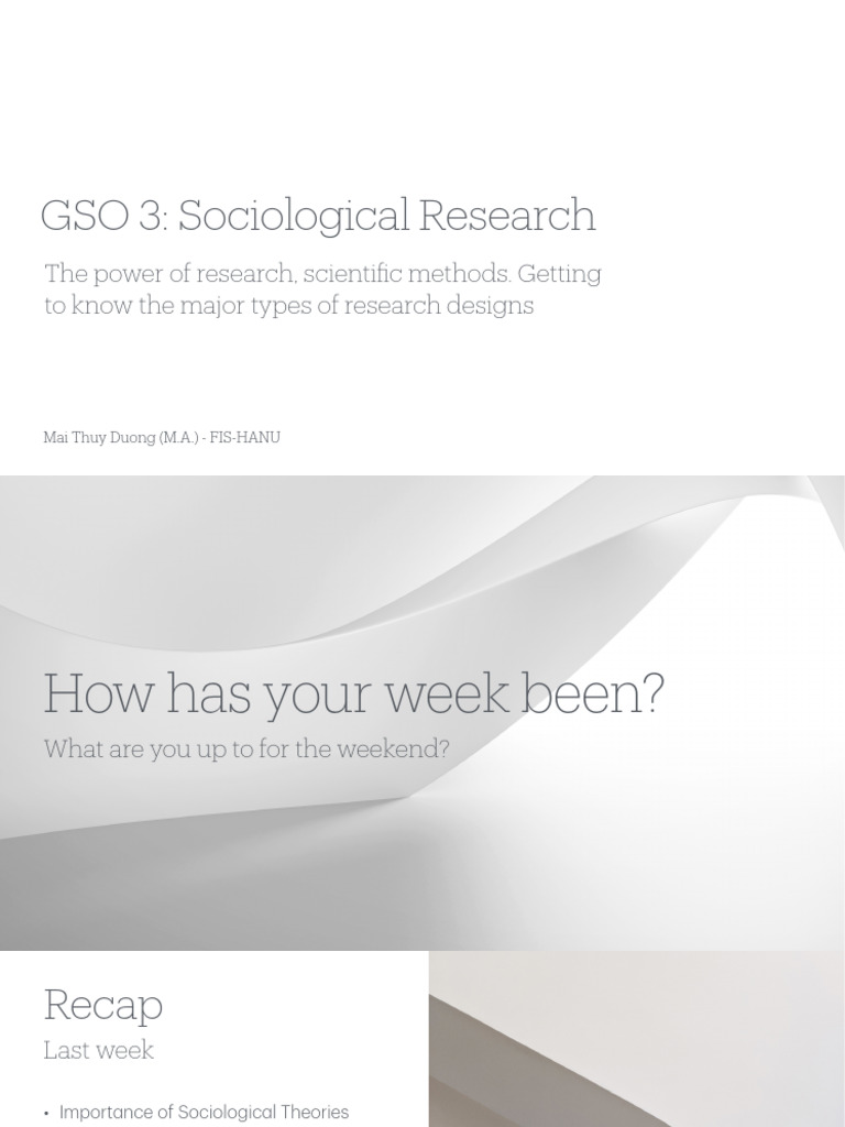 GSO 3 - Sociological Research | PDF | Science | Scientific Method