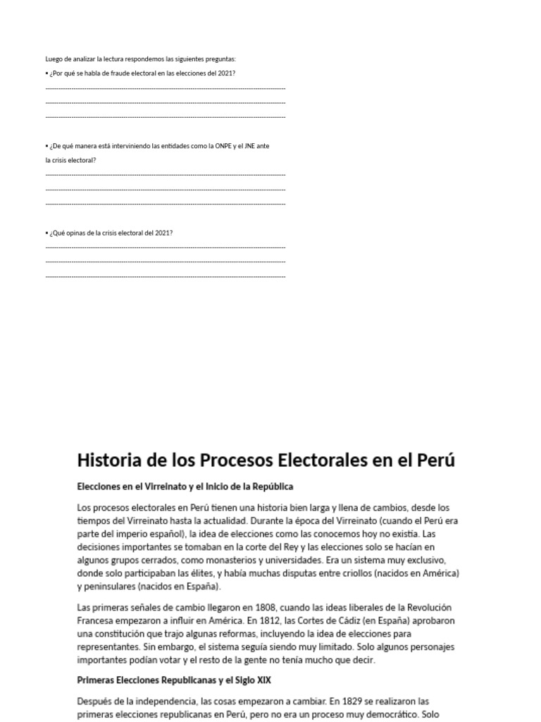 Luego de Analizar La Lectura Respondemos Las Siguientes Pregunta2 | PDF ...