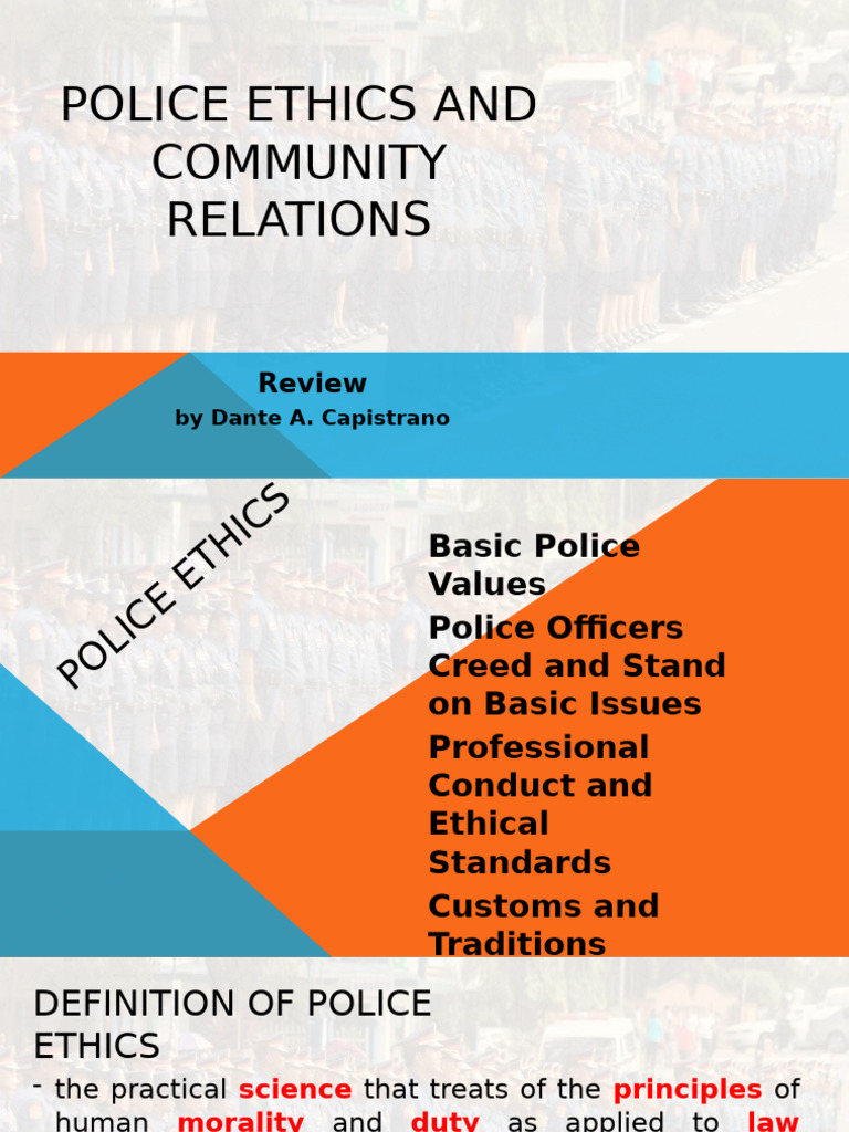 Police Ethics Pre Test | PDF | Police | Morality