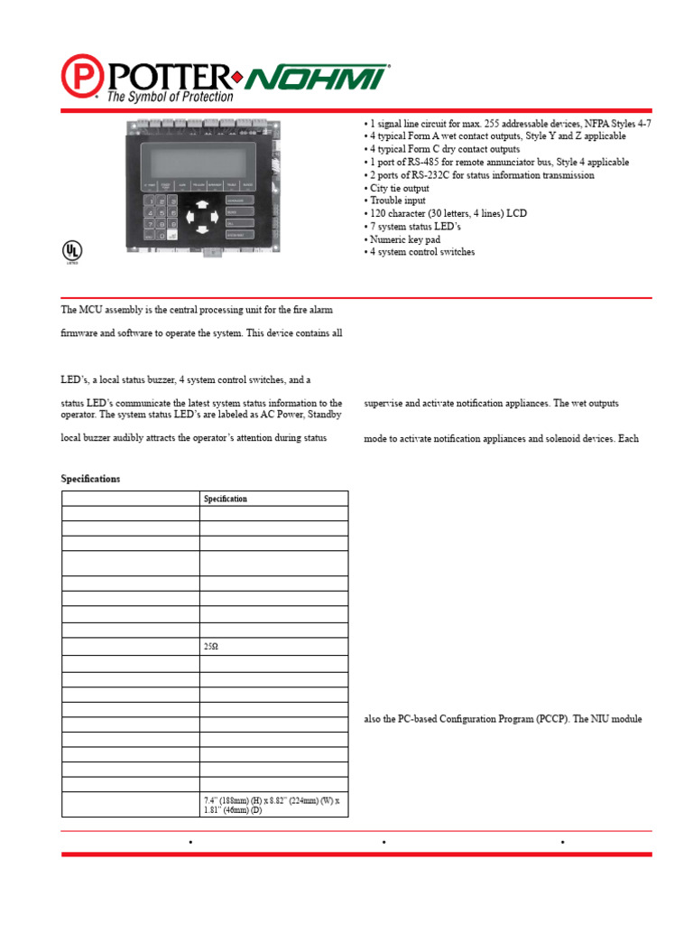 Panel Main Control Unit 9 | PDF | Microcontroller | Power Supply