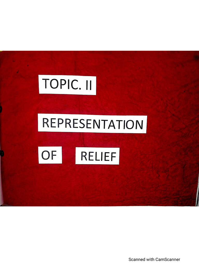 Representation of Relief | PDF