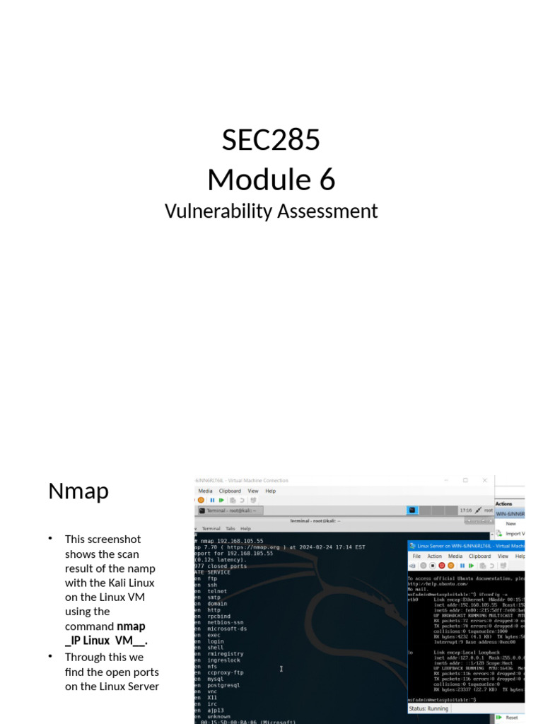 SEC285 Project Template Module 6 Deliverable | PDF