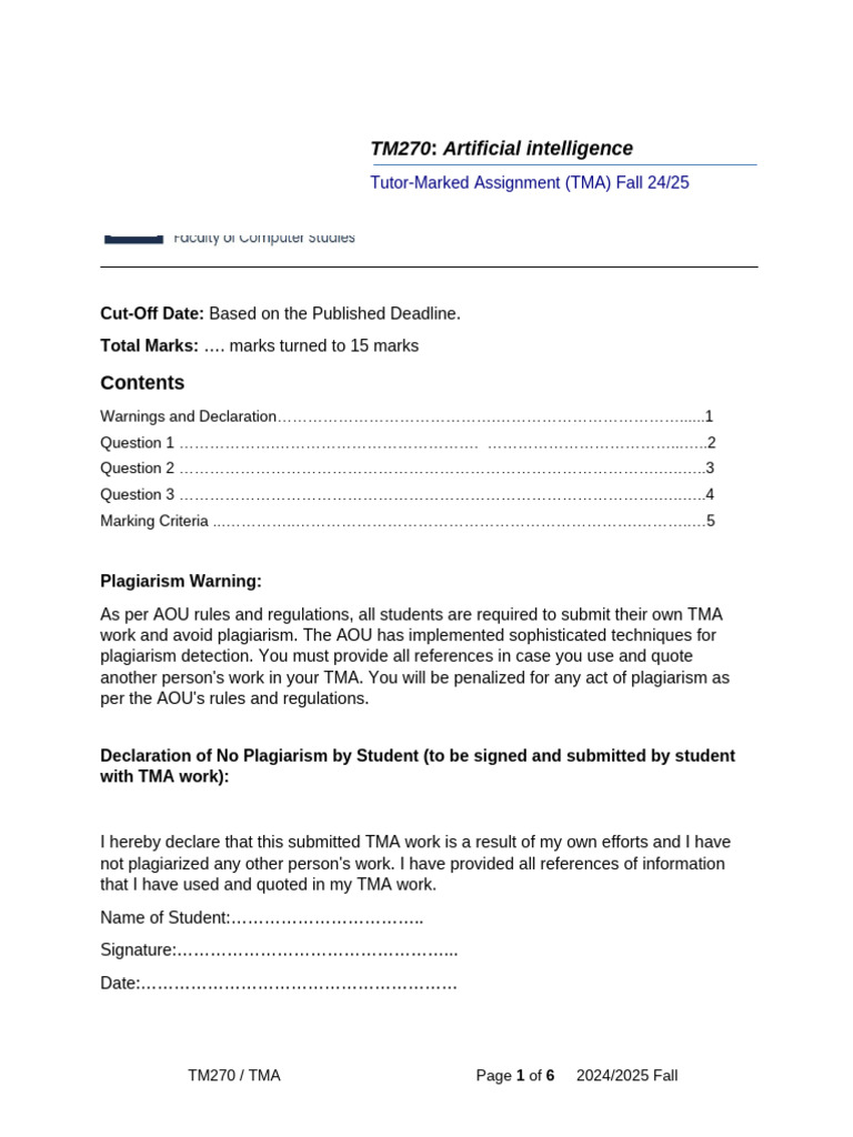 TM270-2024-2025-1-TMA | PDF | Applied Mathematics | Algorithms