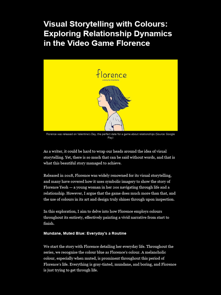 Visual Storytelling with Colours | PDF