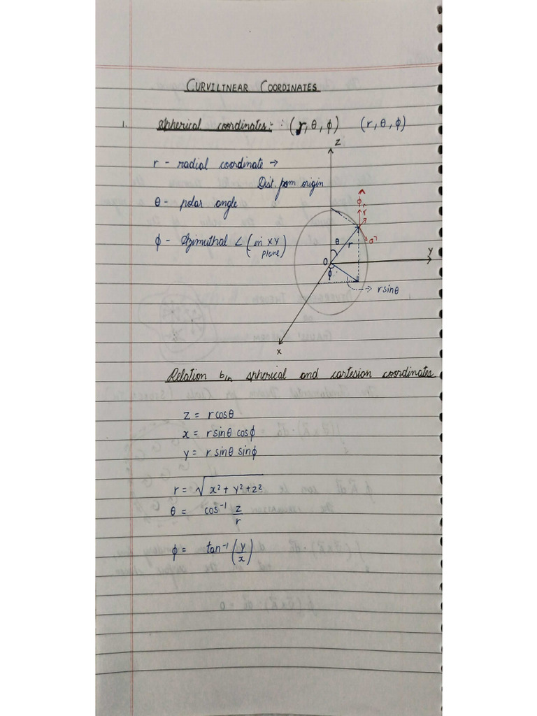 Curvilinear Coordinates Pdf