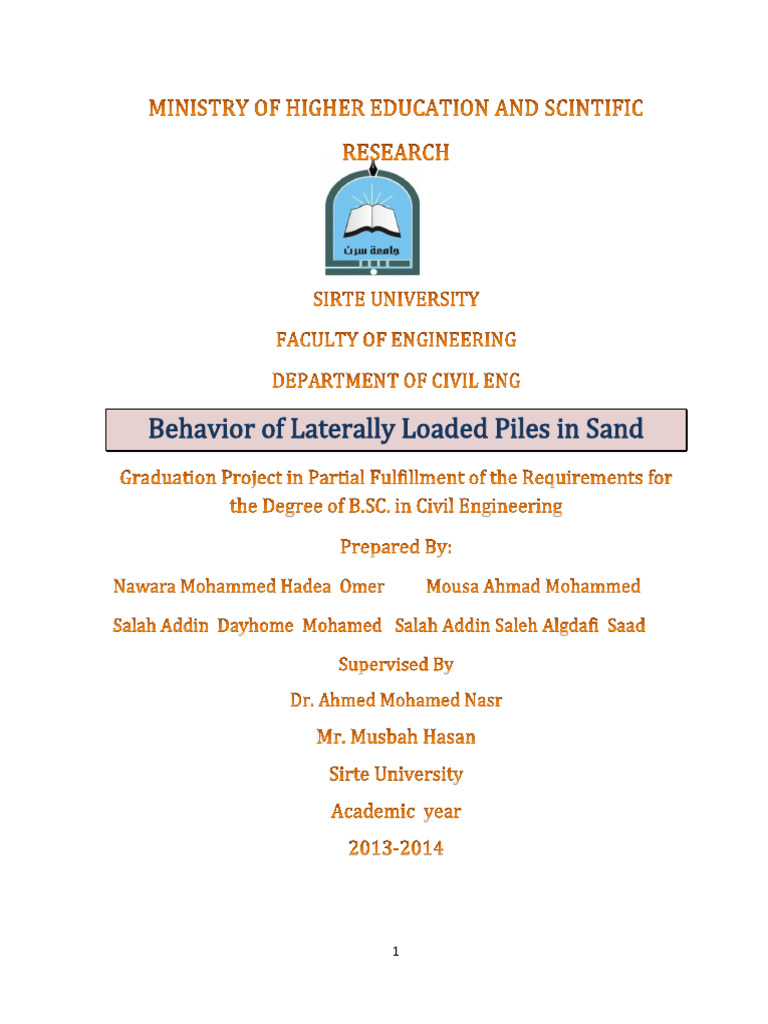Project | PDF | Deep Foundation | Young's Modulus
