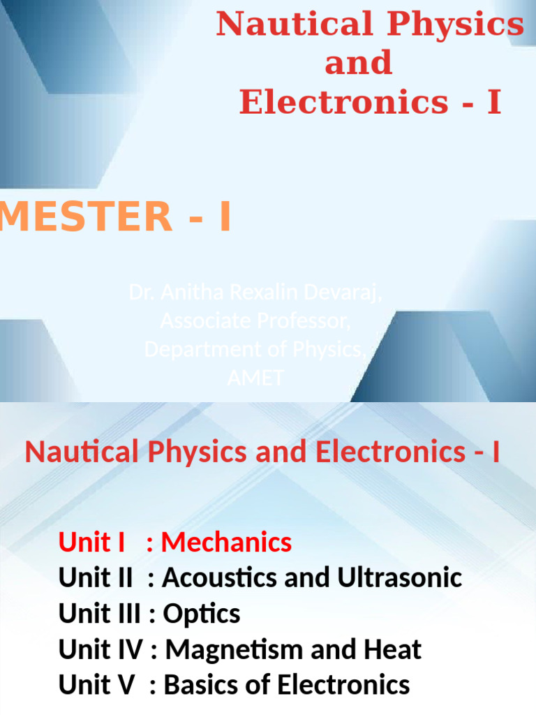 Nautical Physics and Electronics Overview | PDF | Rocket Propellant ...