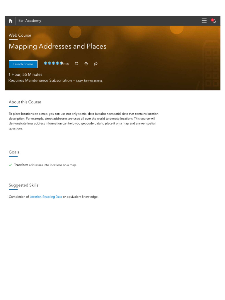 Mapping Addresses and Places | PDF