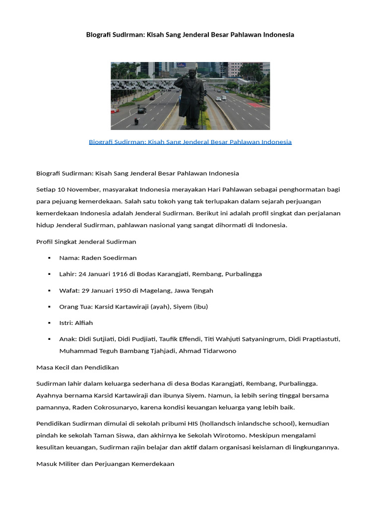 Biografi Sudirman | PDF