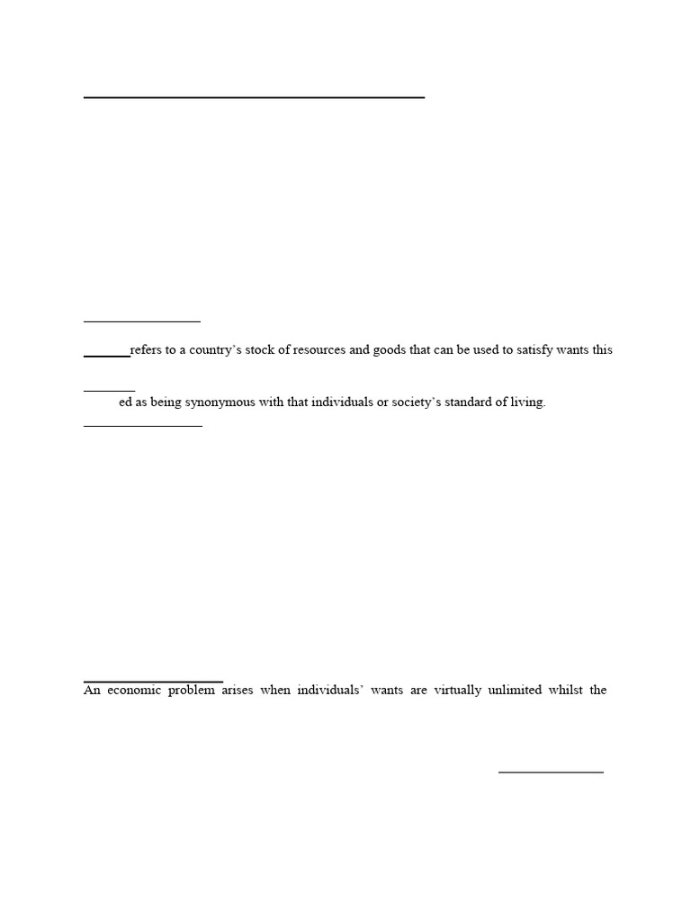 Topic One Nature and Scope of Economics | PDF | Economics | Economic System