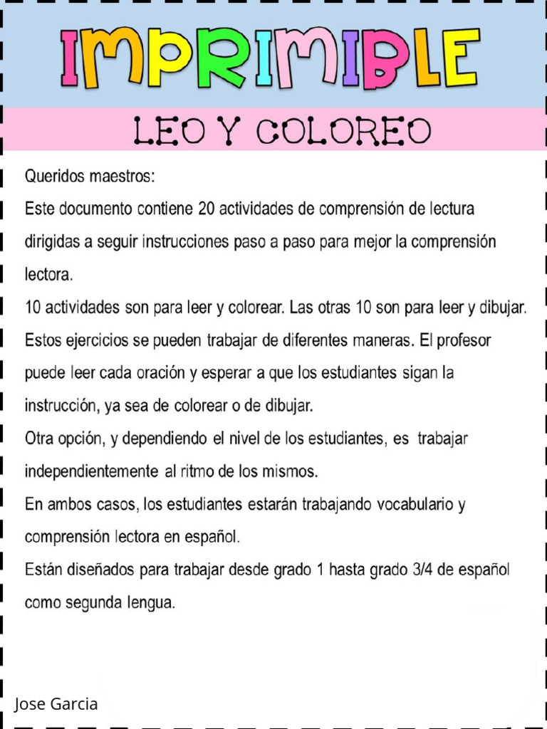 Leo y Coloreo | PDF
