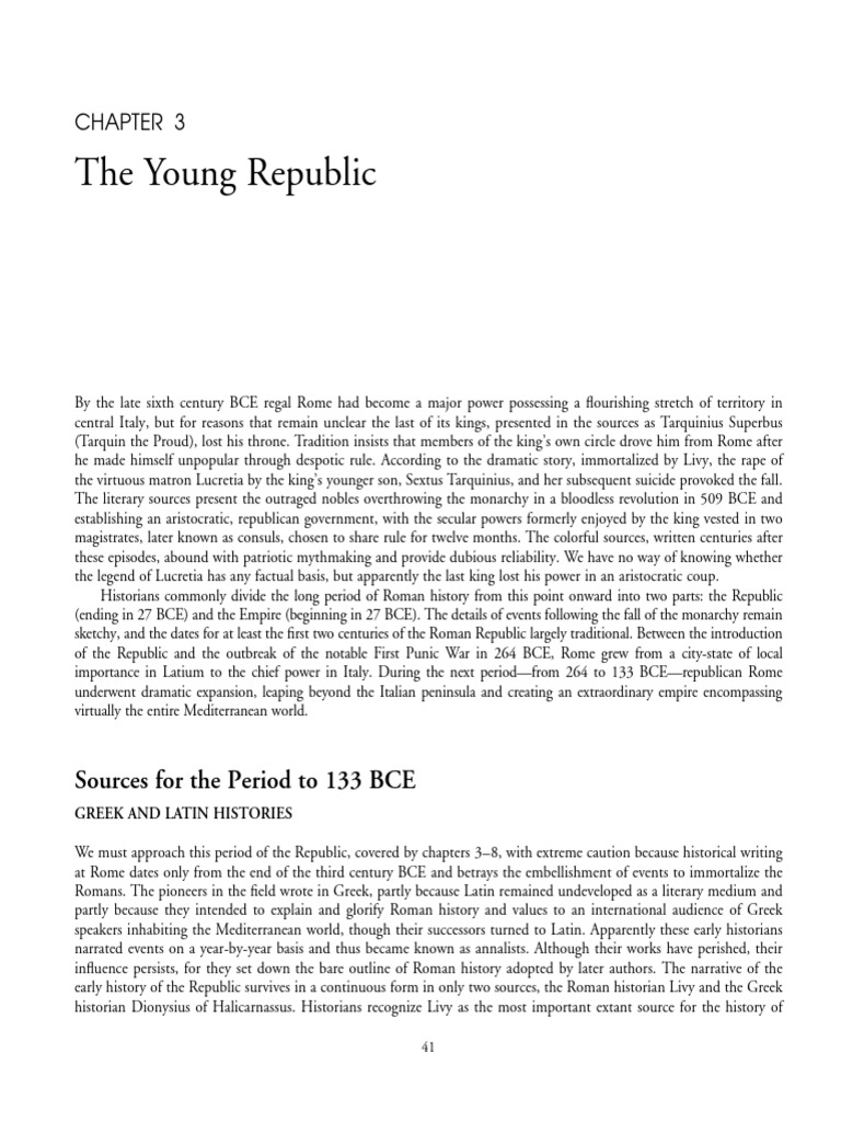 Ancient Rome - (Chapter 3) | PDF | Roman Republic | Ancient Europe