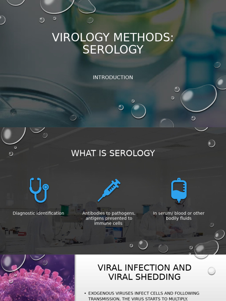 Virology Serology Lecture | PDF | Elisa | Antibody