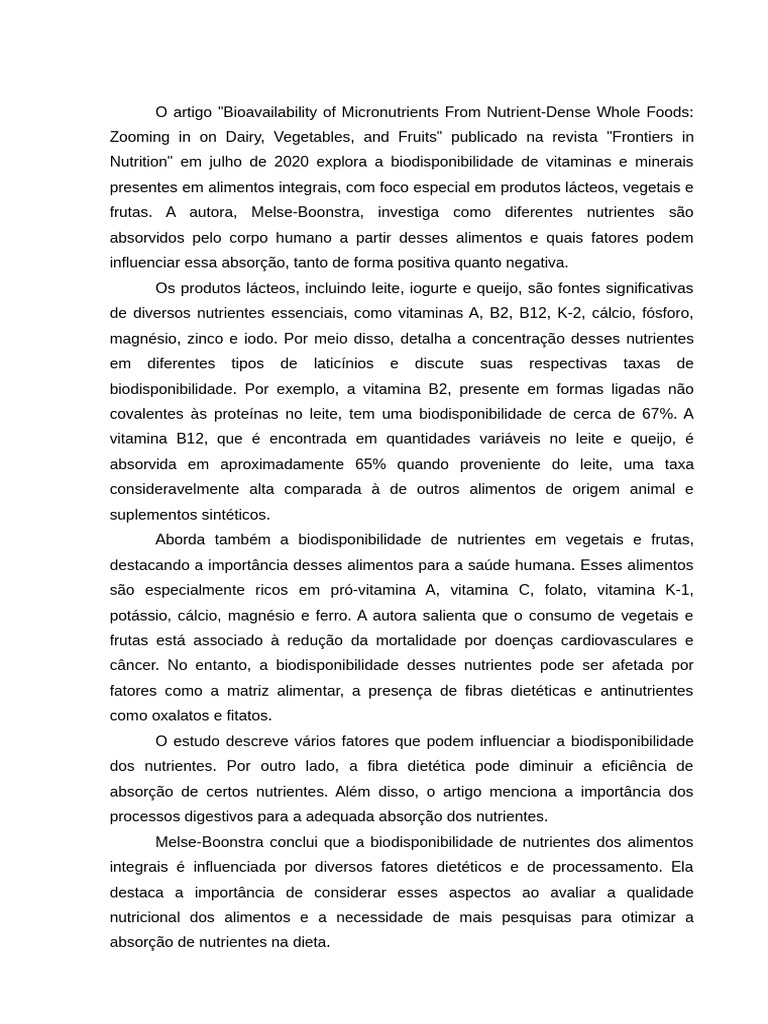 1719520293561+resumo de 1 lauda - Copia | PDF | Nutrientes | Vitamina